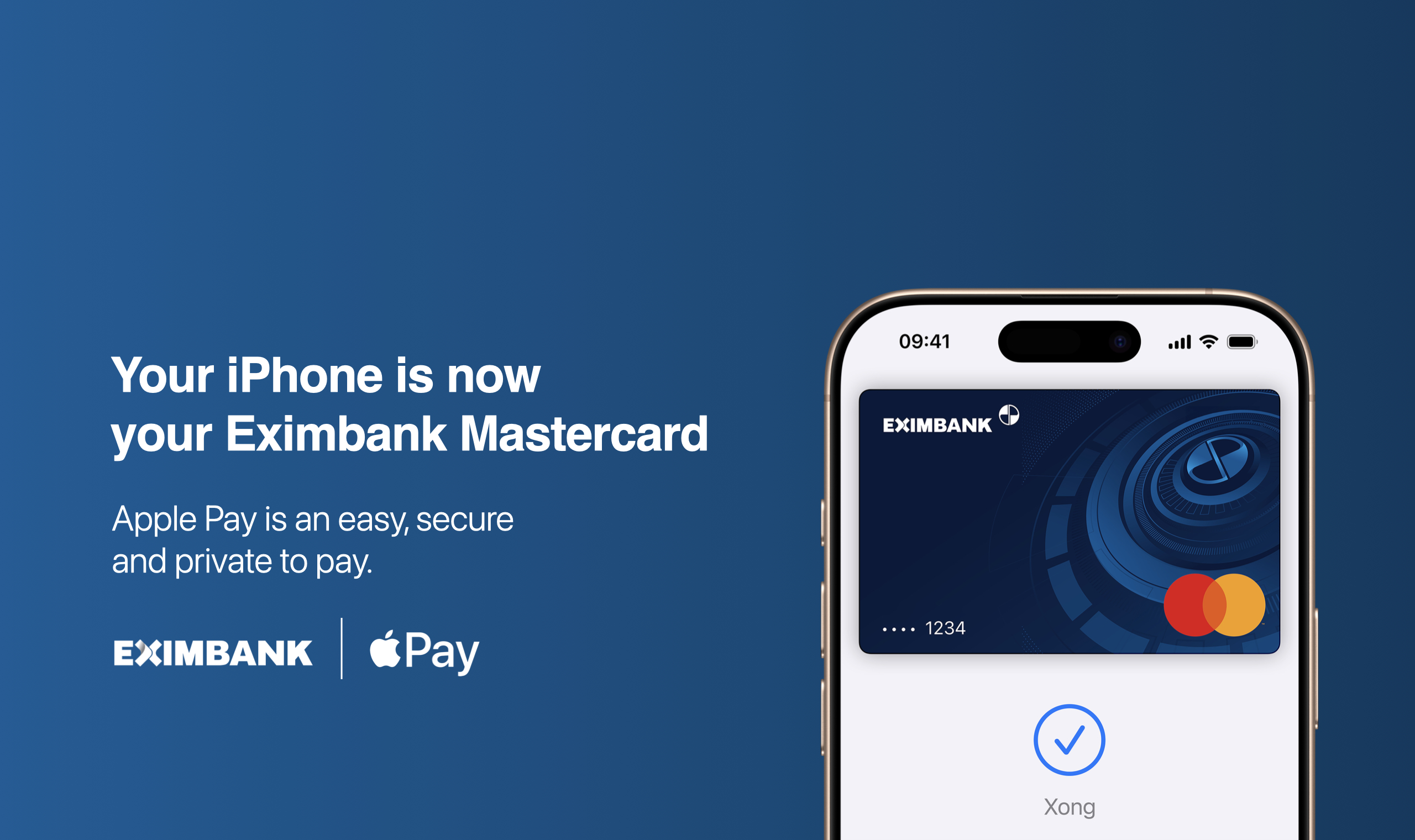 YOUR IPHONE IS NOW YOUR EXIMBANK MASTERCARD